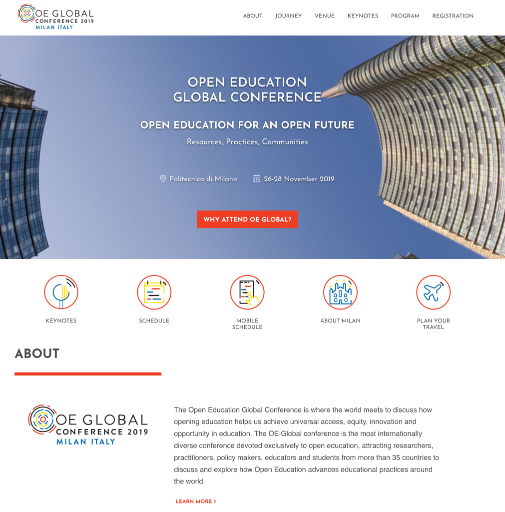 Conference History – OEGlobal Conference 2024